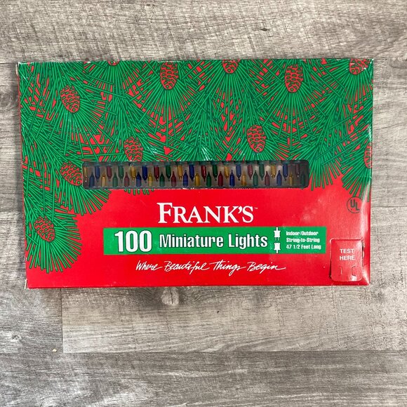 Frank's | Holiday | Vintage Nos Franks 0 Multi Colored Miniature String ...